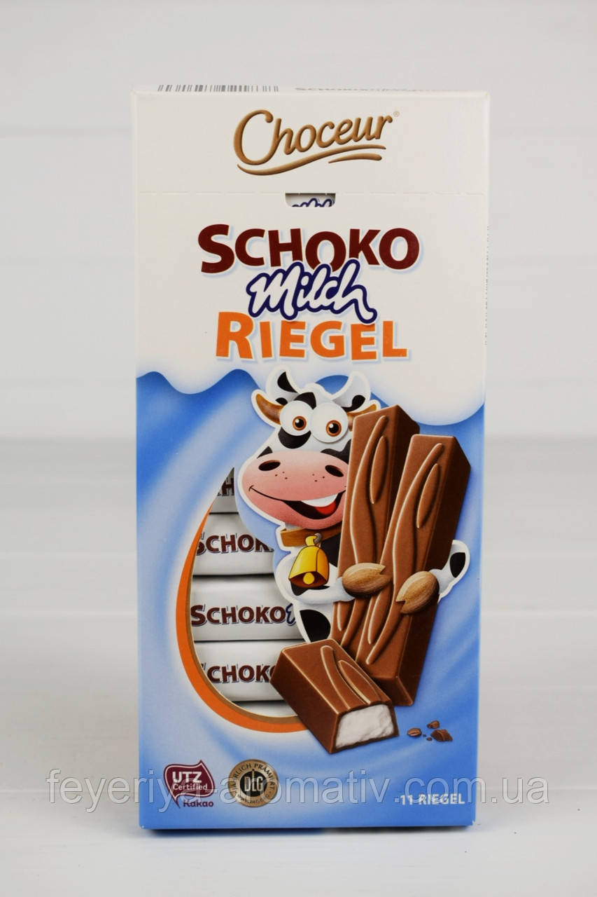 Молочный шоколад c молочной начинкой Choceur Schoko Milch Riegel 200г ...
