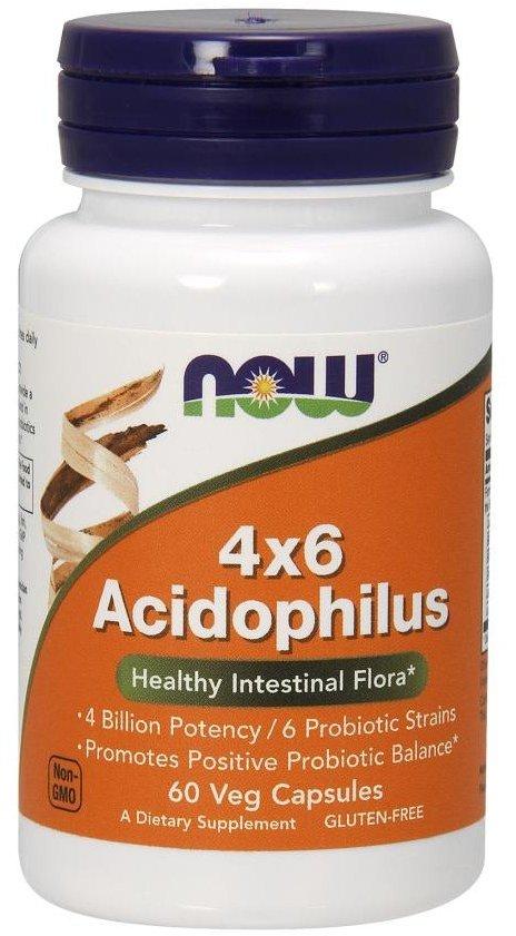 NOW Foods Now Foods Acidophilus 4X6 60 veg caps (Пробиотики), цена 392 ...
