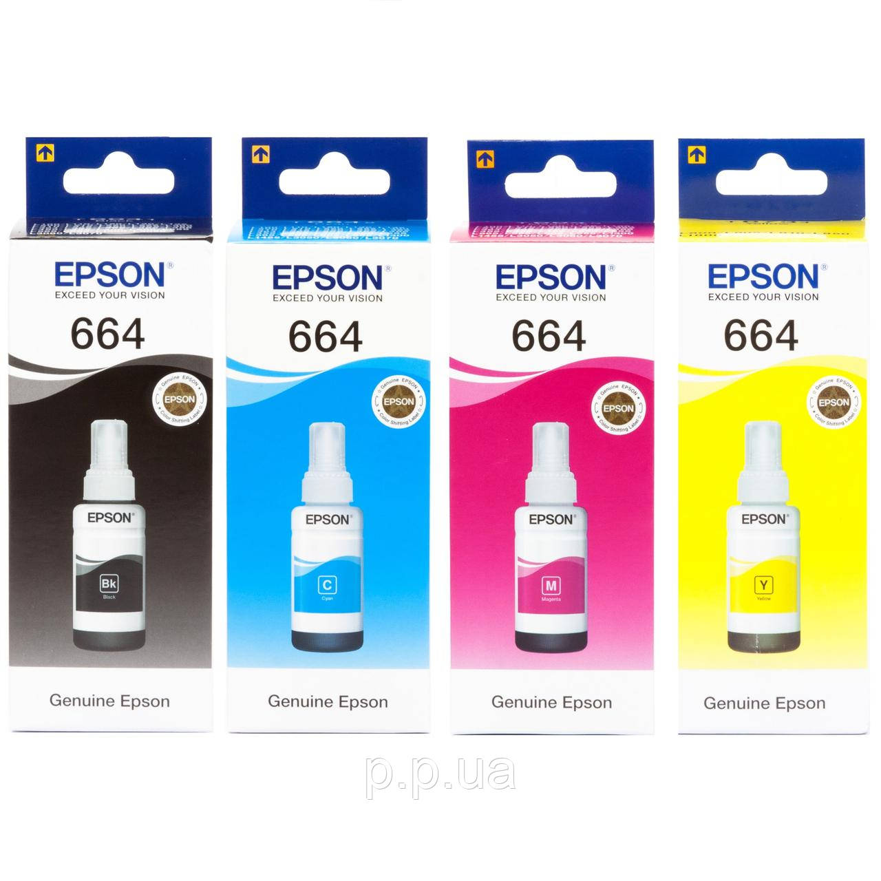 Чорнило для Epson L3050 Epson 664 B/C/M/Y 4 шт. x 70 мл SET664E (ID ...