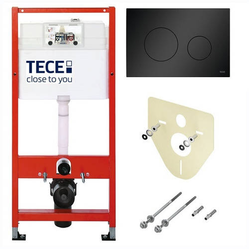 Купити Чорна матова клавіша змиву + інсталяція 4 в 1 TECE 9240925, ціна 8570 ₴ - Prom.ua (ID ...