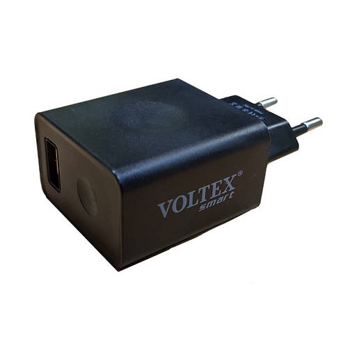Зарядний пристрій Voltex VLF-700 1 USB 2000 mA QC3.0 Quick Charge black ...