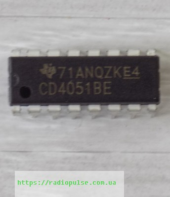 Мікросхема CD4051BE ( HCF4051BE ) , DIP16 (ID#1342593599), ціна: 15.40 ...