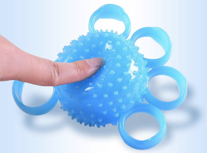 Купити Силіконовий м'яч для реабілітації кисті (з кільцями підтримки), ціна 230 ₴ - Prom.ua (ID ...