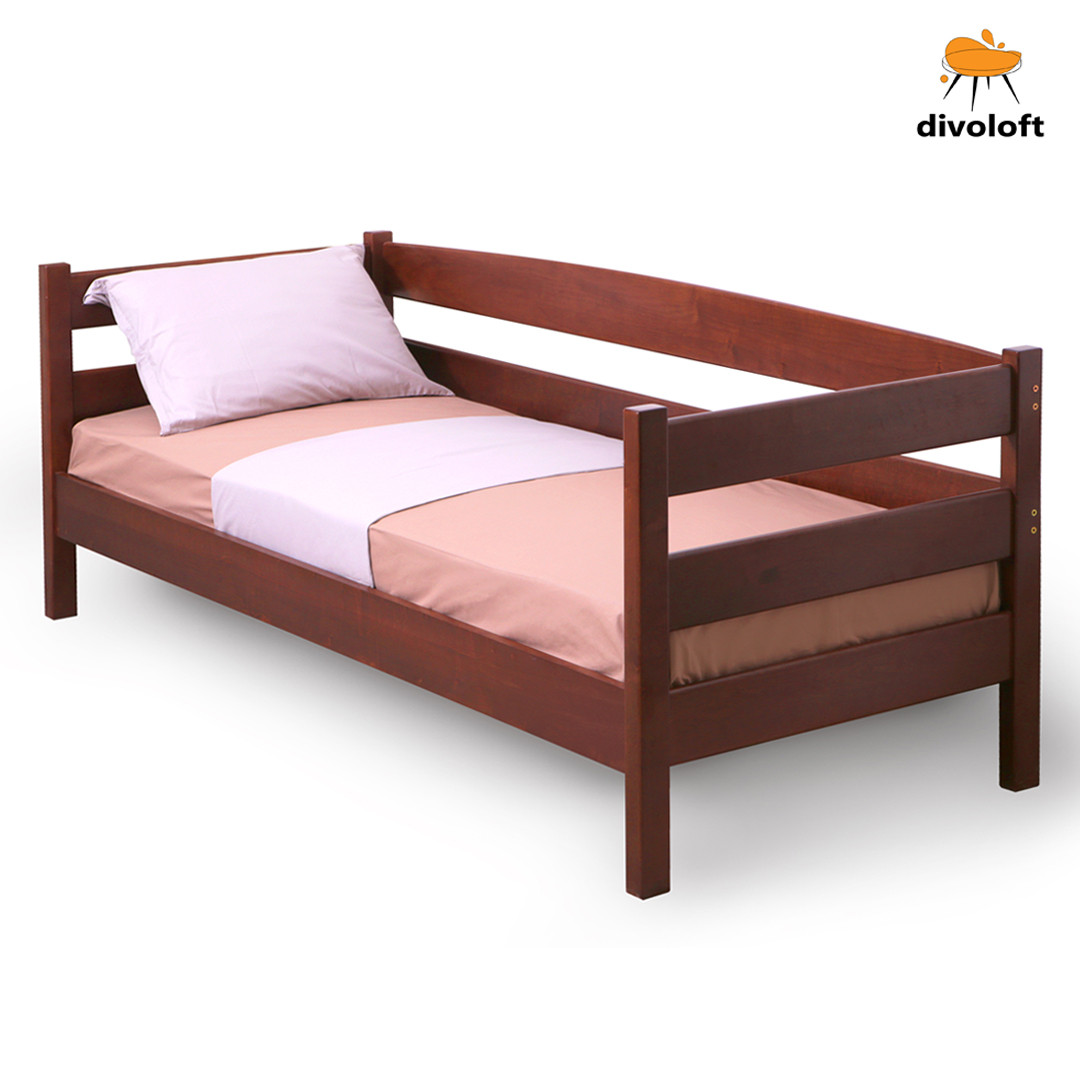 Кровать Деревянная Односпальная "Лев" Светлый Орех — Купить Недорого на ...