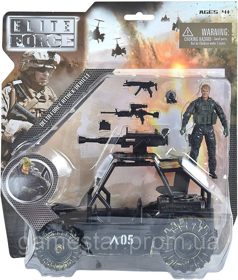 Подвижные фигурки Elite Force Delta Force Attack Vehicle Action Figures ...