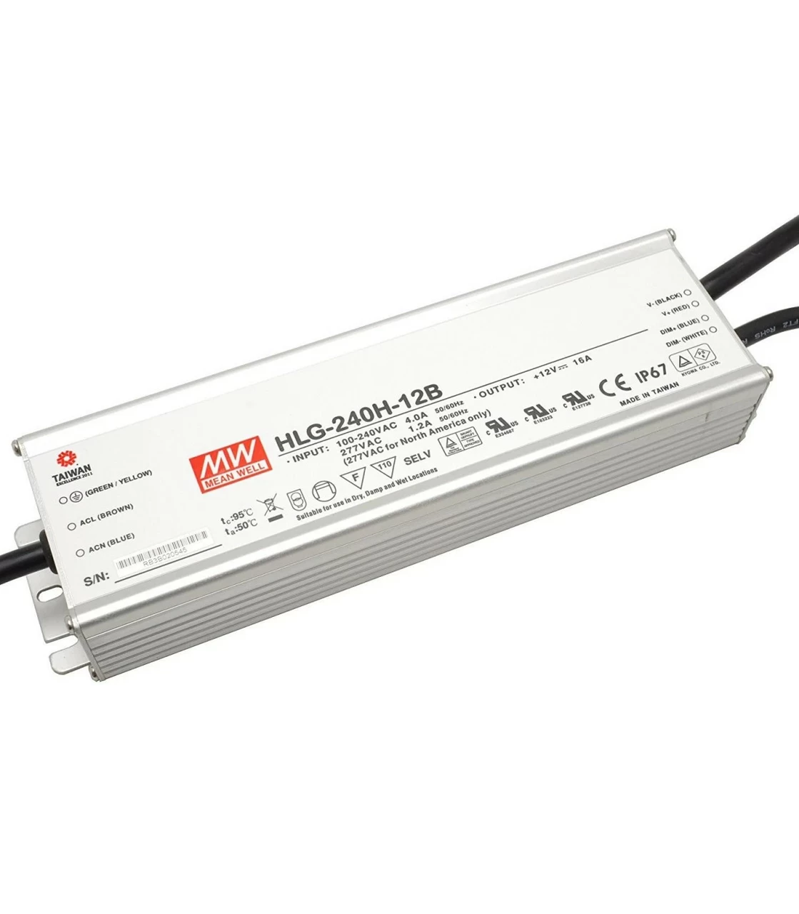 Блок питания Mean Well 240W 16A 12V IP67 HLG-240H-12B (ID#1495481887 ...