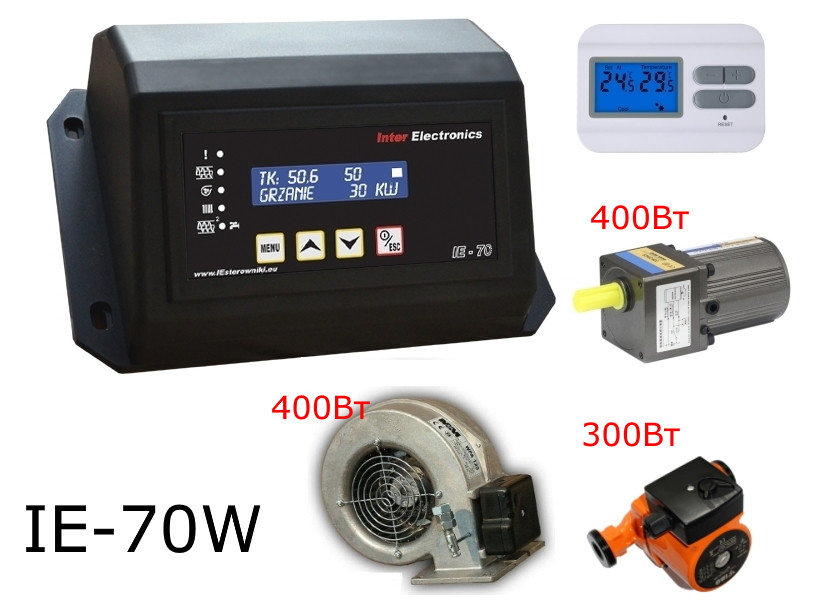 IE-70 W Усиленная Автоматика для котла с автоматической подачей топлива ...