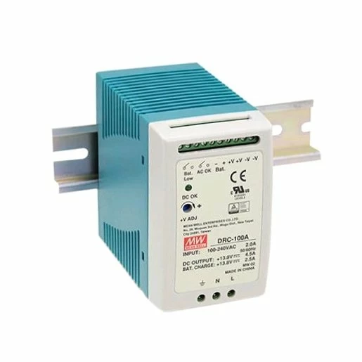 Блок Питания Mean Well на DIN-рейку с Функцией UPS 100W 4.5A 13.8V DRC ...