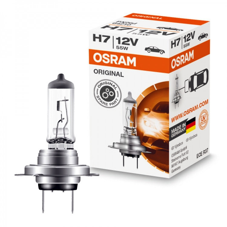 Лампа Н7 12V 55W Original PX26d, OSRAM, 64210, купить по доступной цене ...