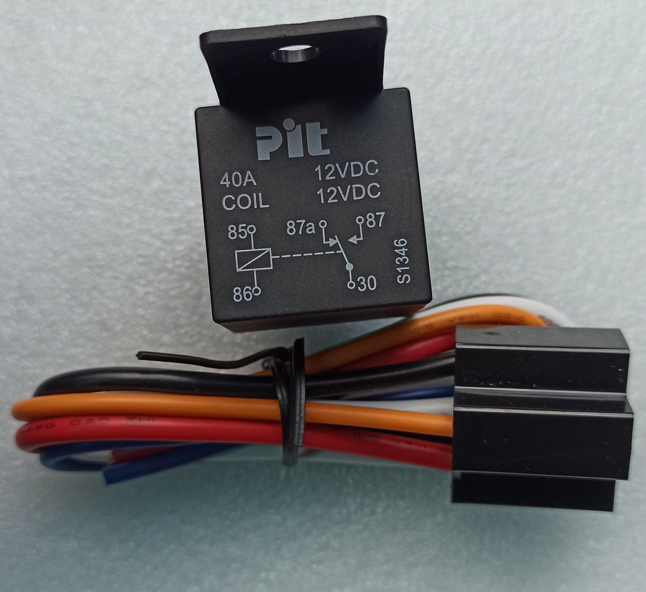 Реле Pit (40A,12B) /Пятиконтактное реле 40 А 12 В DC с гнездом., цена ...