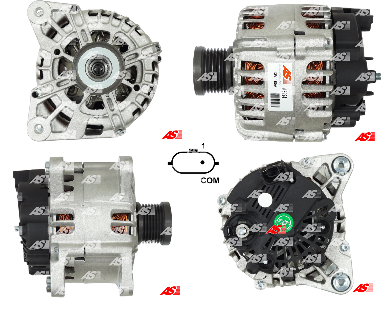Генератор для Renault Master 2.3 Dci. 150 Ампер. 12 Вольт. Новый на ...