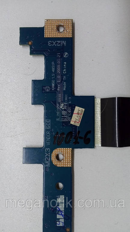Купить 1001-6 Плата модуль кнопки включения LS-4851P Acer Aspire 5732Z ...