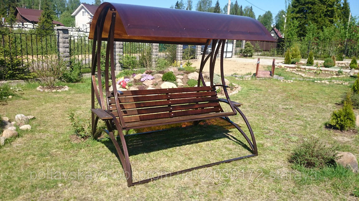 Кованая Качель с Навесом Садовая — Купить Недорого на Bigl.ua (231145692)