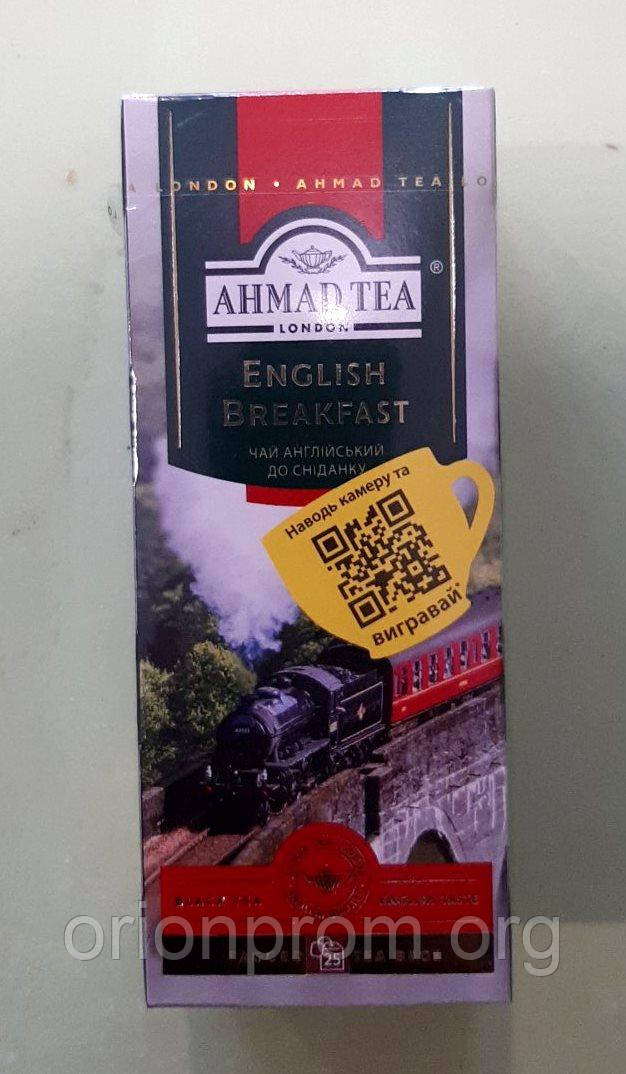Чай Ahmad Tea English Breakfast 25 Пакетов Черный — Купить Недорого на ...