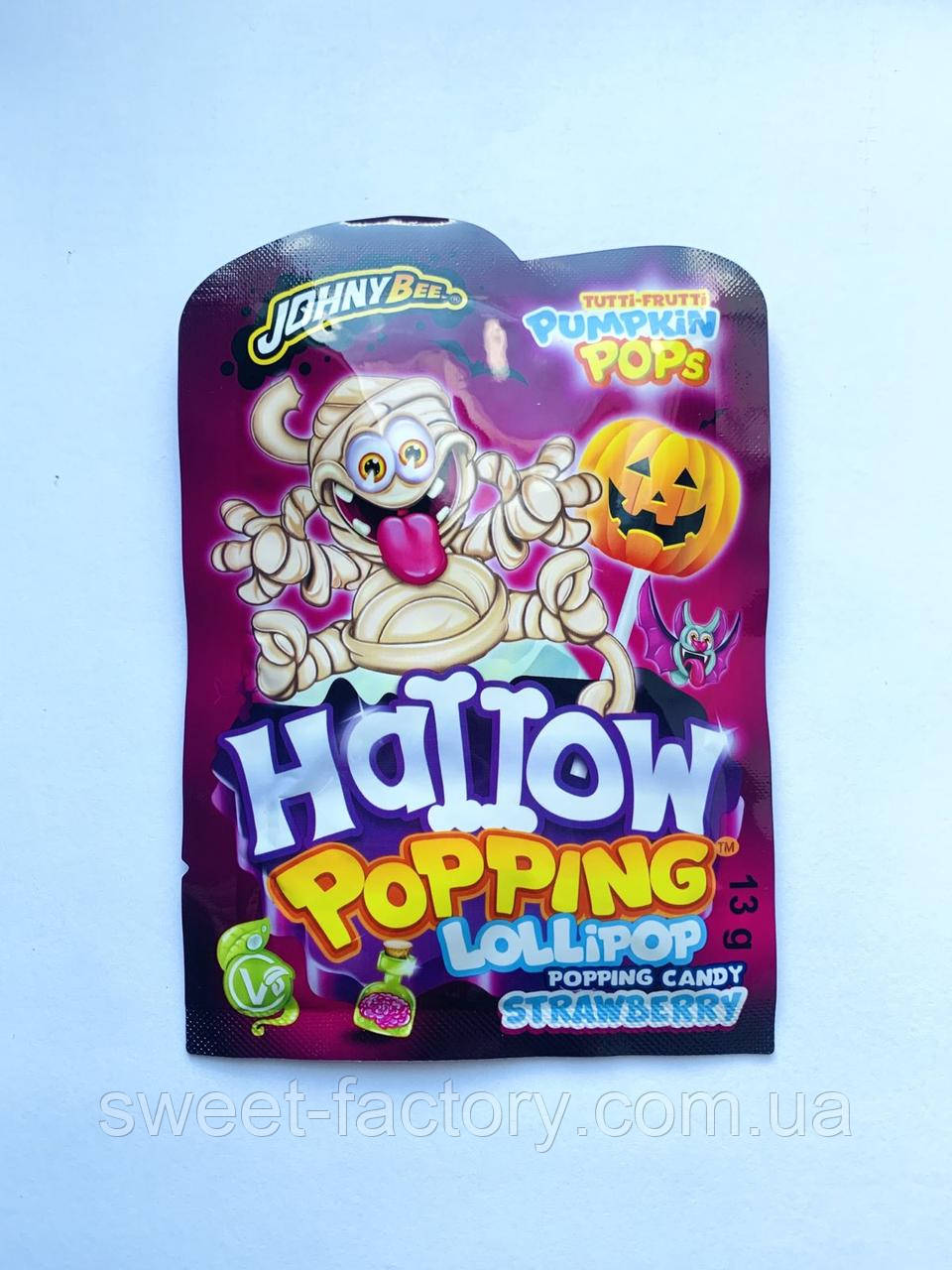 Halloween Popping Candy Lollipop Strawberry 13 g: продажа, цена в ...