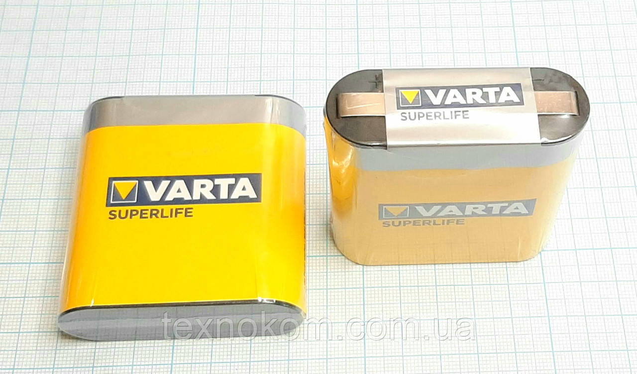 Батарейка 3R12 квадратная, плоская 4,5V, Varta: продажа, цена в ...