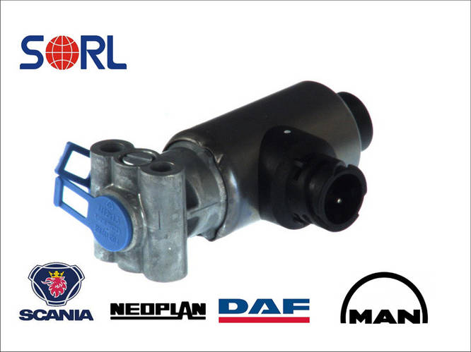 Клапан електромагнітний дільника КПП DAF, MAN, Scania (SORL) 4721726060 ...