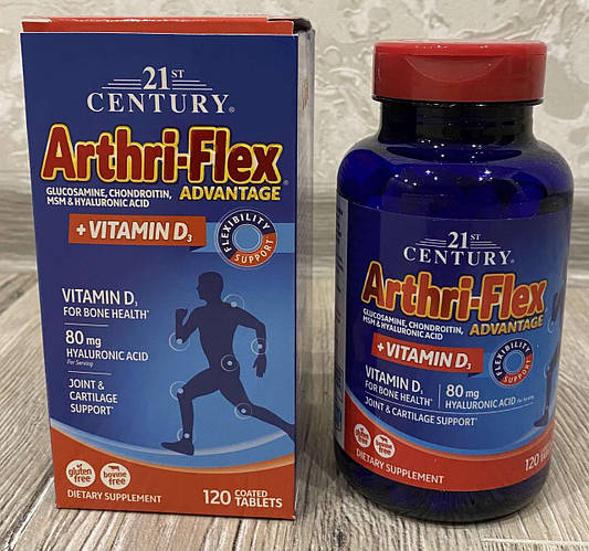 Arthri-Flex Advantage + Vitamin D3 - 120 таблеток - 21st Century ( Для ...