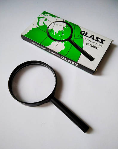 Купить Лупа Glass 7818-75G стеклянная линза, широкая рамка, цена 31 ...