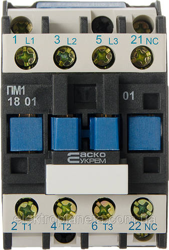 Пускатель магнитный контактор ПМ 1-18-01 Q7 380B (LC1-D1801 ...