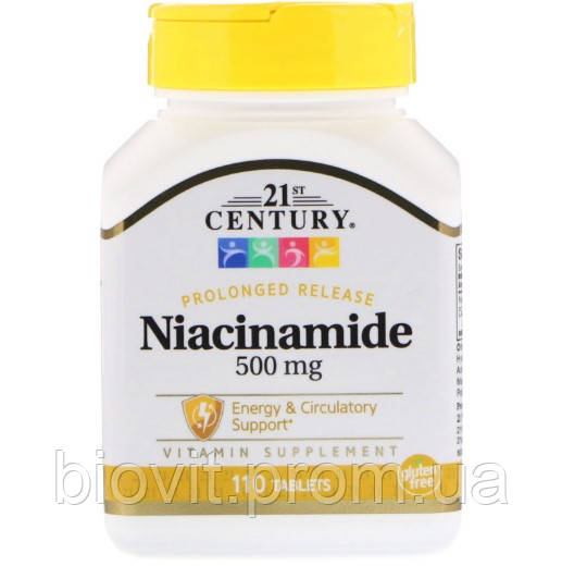 Ниацинамид (Niacinamide) 500 Мг 110 Таблеток — Купить Недорого на Bigl ...