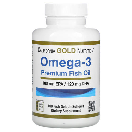 California Gold Nutrition, Омега-3 риб'ячий жир преміальної якості ...