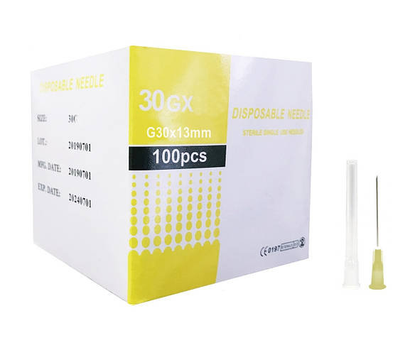 Купить Игла для мезотерапии Disposable needle, Japan steel G30 0,3x13 ...