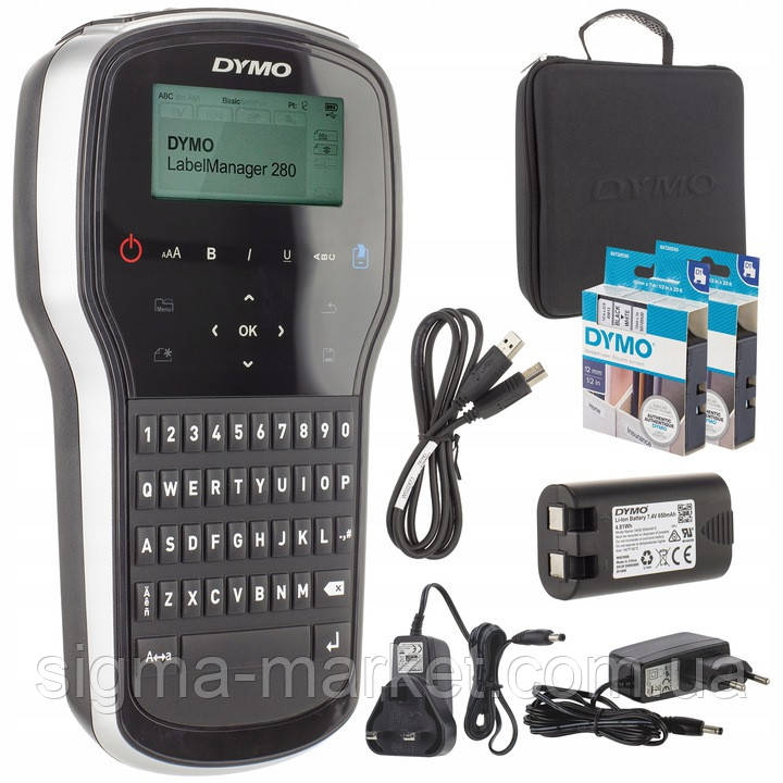Принтер етикеток DYMO LabelManager LM280 + 2 стрічки D1 + аксесуари ...
