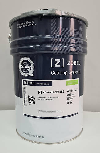 Краска Zowo-tec 480 для деревянных окон и дверей водная, белая (RAL9016 ...