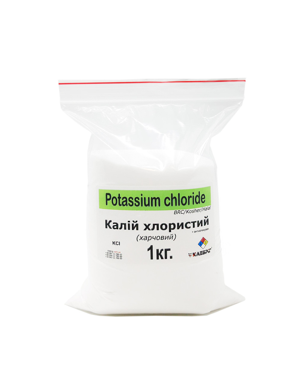 Калий хлористый 1кг Е-508 пищевой: продажа, цена в Ровно. Пищевая соль ...