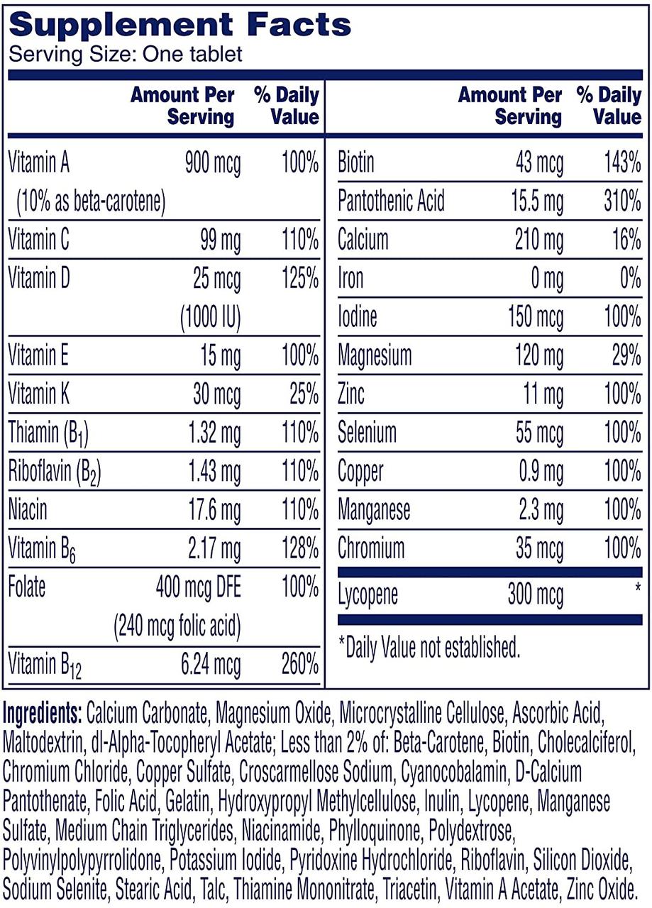 Bayer One A Day Men S Multivitamin Чоловіча формула мультивітамінна