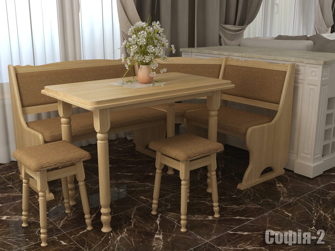 Кухонний куток кухонный уголок Софія 2 Орбіта Мебель Орбита купити з доставкою по Україні