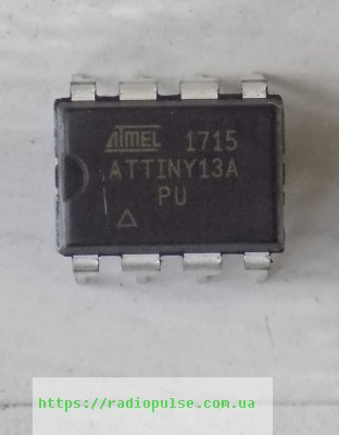 Микросхема ATTINY13A-PU ( ATTINY13-20PU ) , DIP8 — Купить Недорого на ...