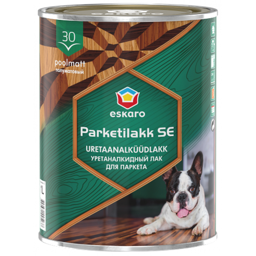Eskaro Parketilakk SE 30, лак для підлоги, паркету, напівматовий, 1л ...