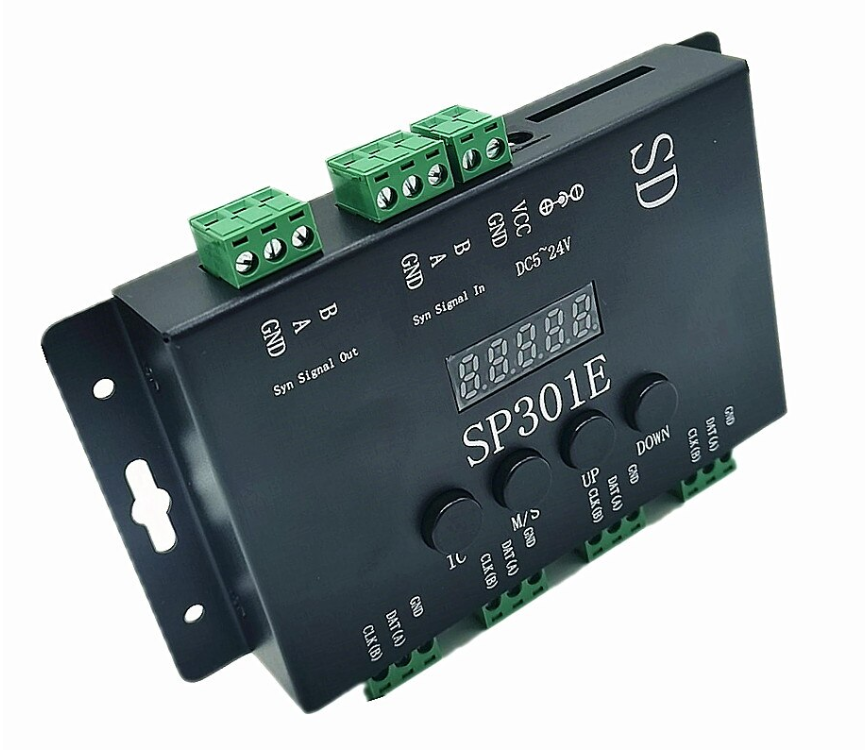 SPI smart контроллер LEDTech программируемый SP301E. WS2811, WS2812b, WS2813, SK6812, DMX512 (ID ...