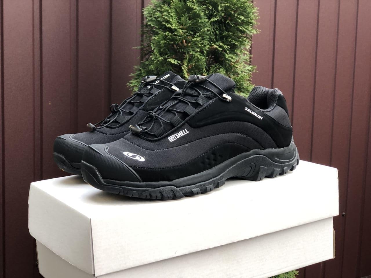 Купить Мужские кроссовки Salomon soft shell черные ,саломон софт шел ...