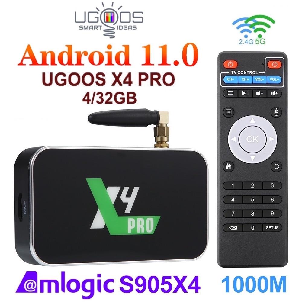 TV-Приставка Ugoos X4 Pro 4/32GB S905X4 Android 11 (Smart TV BOX, Андроид СмартТВ Приставка ...