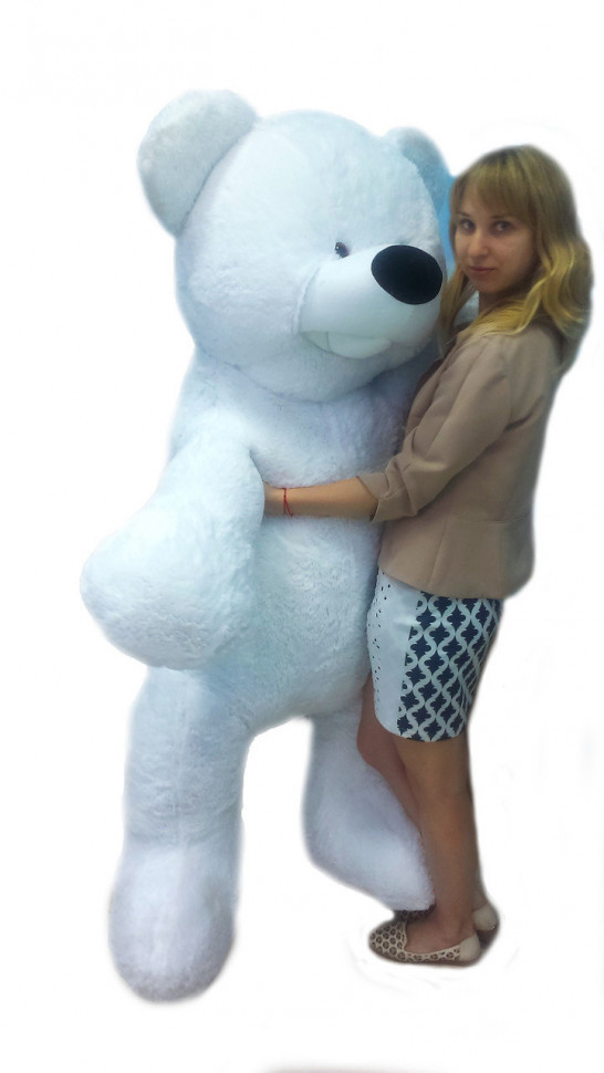 Купити Великий плюшевий Ведмідь Бублик 180 см білий Б№5-бел Alina Toys ...