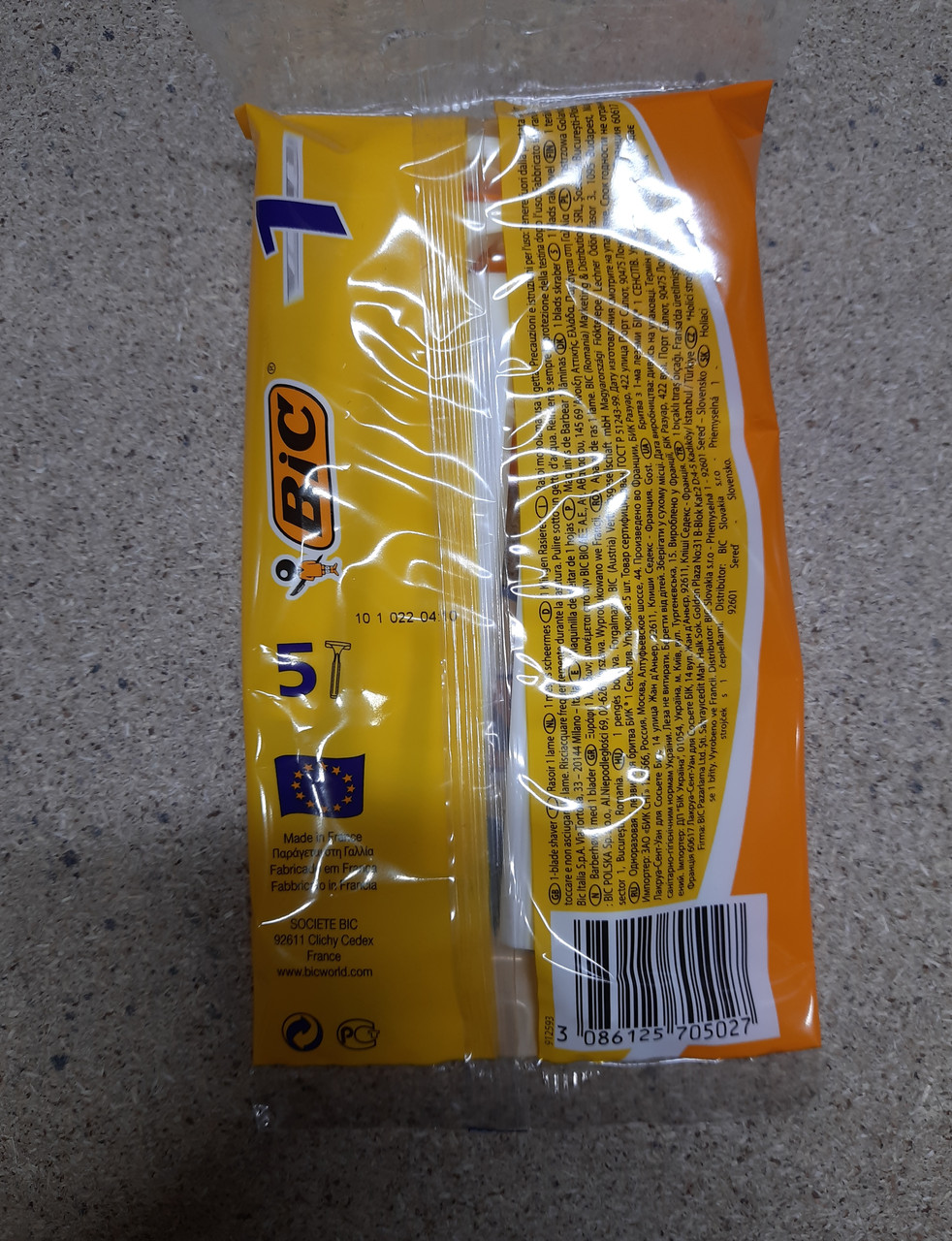 Станок мужской одноразовый для бритья BiC 1 normal 5 шт. Бик 1 Оригинал ...
