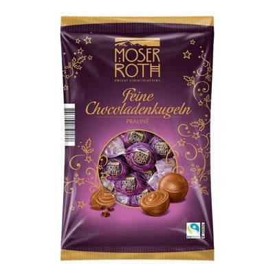 Цукерки Шоколадні з Праліне Мозер Рот Moser Roth Feine Kugeln Praline ...