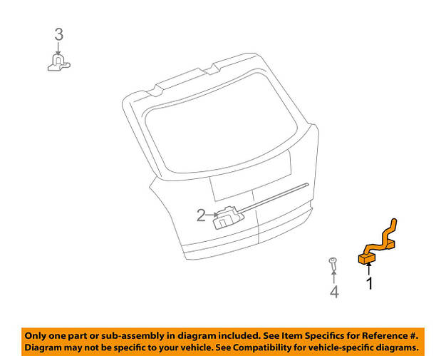 Кнопка открывания крышки багажника GM 96661410 OPEL Antara & Chevrolet ...