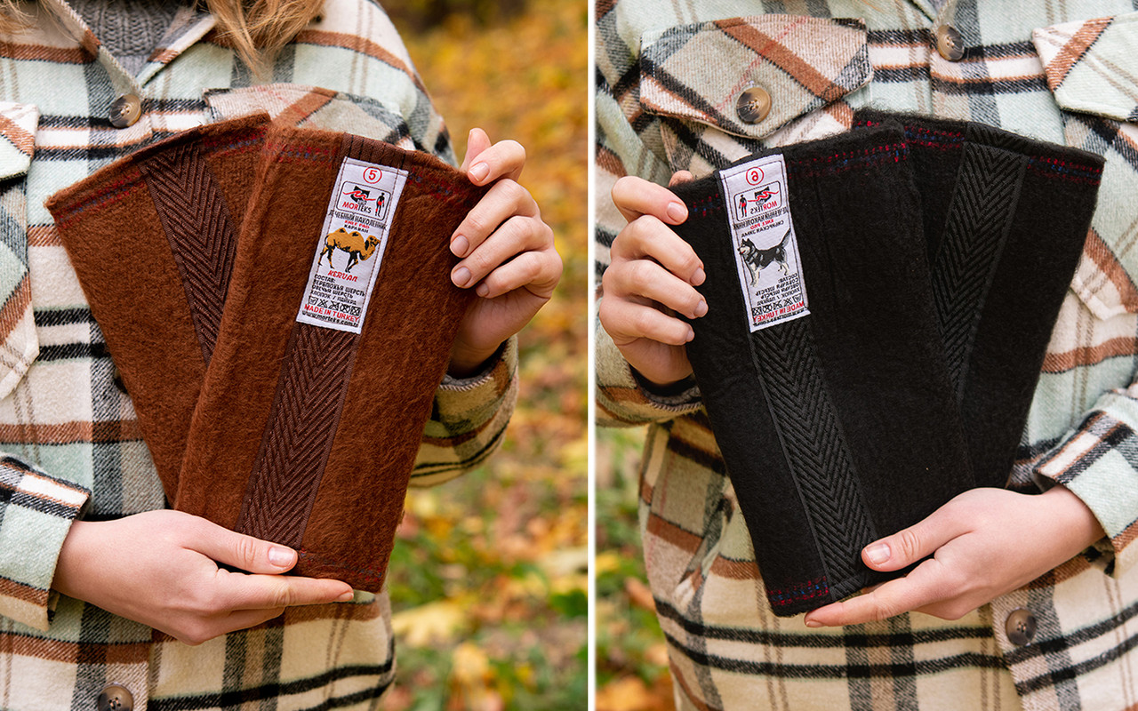 Комплект наколінників із собачої та верблюжої вовни MORTEKS Туреччина ...