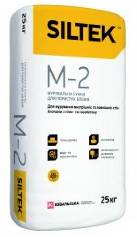 Купить Siltek M-2 Строительная смесь для пористых блоков. Серо. "Лето", цена 125 грн — Prom.ua ...