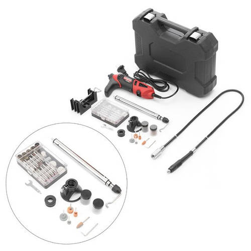 Купити Пряма шліфмашина (гравер), 170 Вт, 8000-35000 об/хв, кейс INTERTOOL WT-0516, ціна 1750 ...