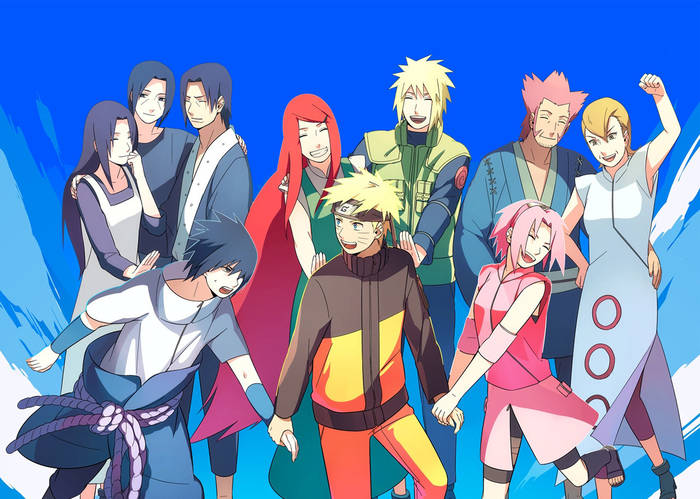 Купить Картина Gee! Naruto Наруто родители и дети 60x40 NU 09.026, цена ...