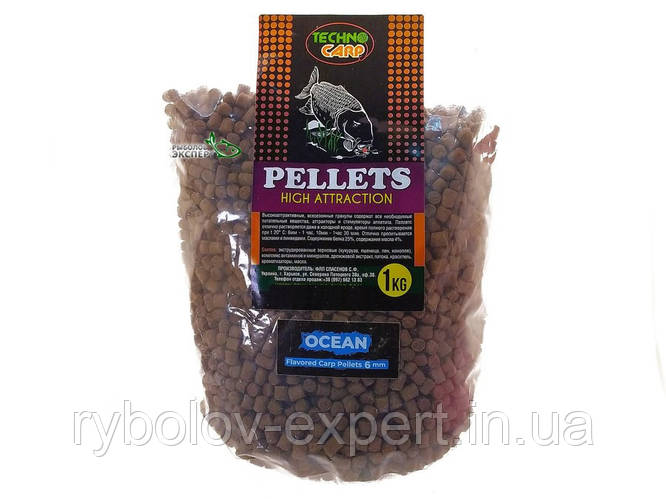 Купить Пеллетс Technocarp Flavored Carp Pellets Ocean 6мм 1кг, цена 160 грн — Prom.ua (ID ...