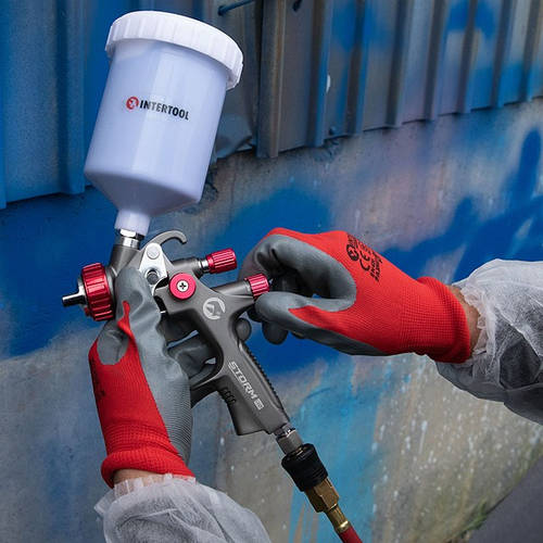 Перчатка красная вязанная синтетическая INTERTOOL SP-0124, цена 40 грн — Prom.ua (ID#555473281)