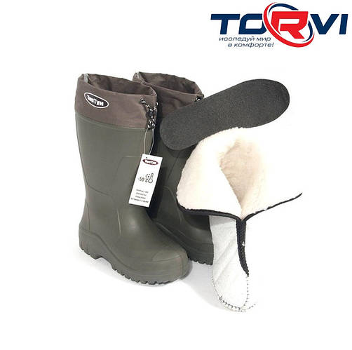 Сапоги EVA с манжетом TORVI T-50C ТОПТУН с меховым вкладышем 45р. (ID ...