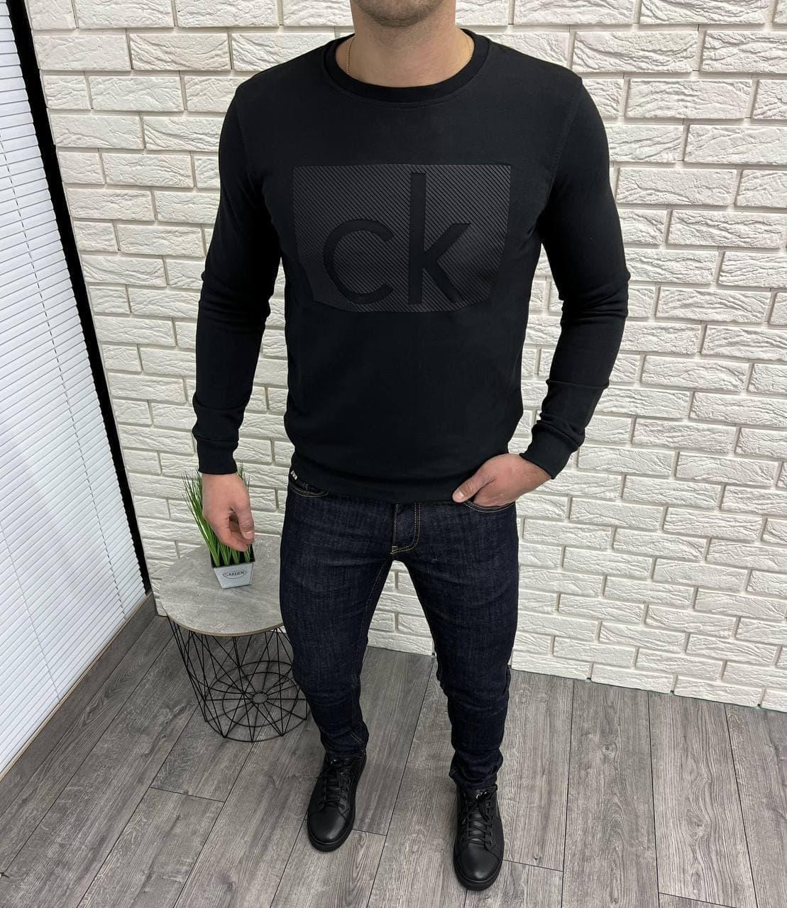 Купить Мужская кофта Calvin Klein H1798 черная, цена 1799 грн — Prom.ua ...