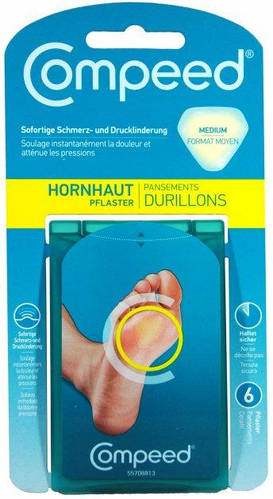 Пластирі від натоптнів середні, Compeed, 6 шт (ID#1510263587), ціна: 349.86 ₴, купити на Prom.ua